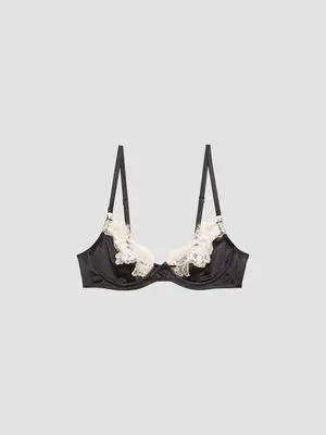 FLEUR DU MAL Juliet Silk & Lace Demi Bra