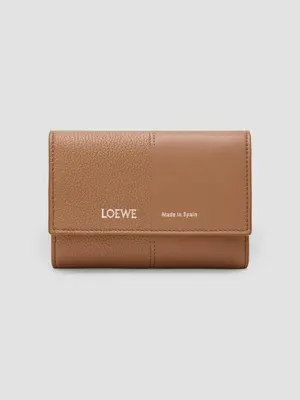 Loewe Small Duet Logo Wallet Mocha