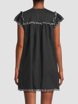 Ciao Lucia Mari Cotton Voile Babydoll Minidress