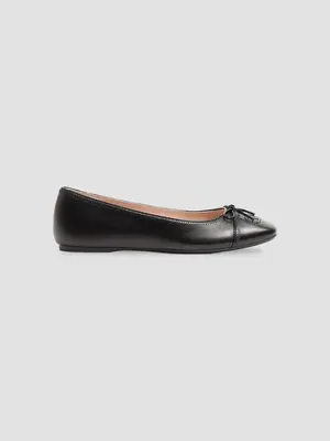 Valentino Garavani Vlogo Signature In Nappa 05mm Ballerinas - Black