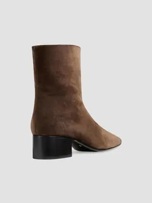 Khaite Andee 40mm Suede Ankle Boots