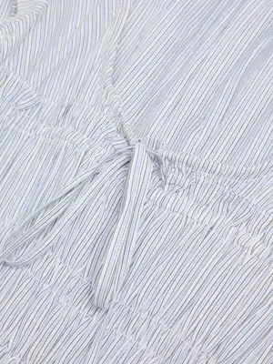 Ciao Lucia Lauretta Smocked Cotton Midi-dress