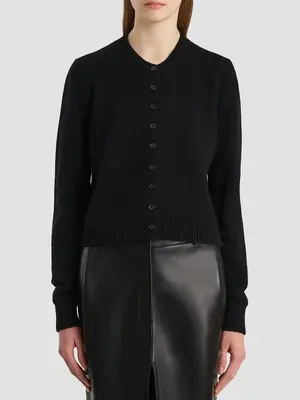 Khaite Everheart Cashmere Cardigan - Black