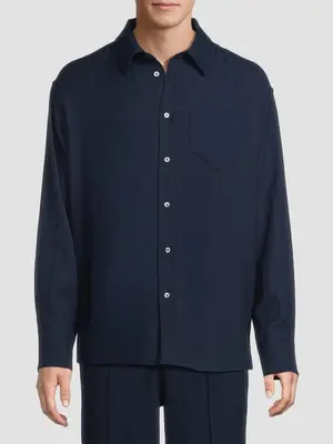 THE ELDER STATESMAN Cashmina Pocket Shirt