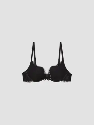 FLEUR DU MAL Frankie Lace Bra - Black
