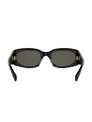 Celine Journey 55mm Rectangular Sunglasses