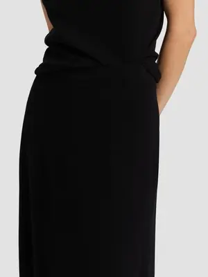 THE ELDER STATESMAN Jersey-knit Cashmere Maxi Skirt