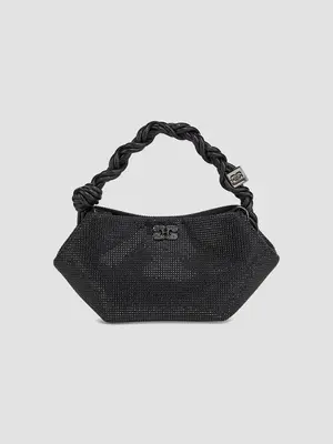 GANNI Mini Bou Strass-embellished Top Handle Bag