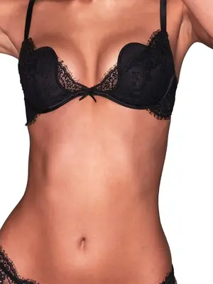 FLEUR DU MAL Frankie Lace Thong - Black