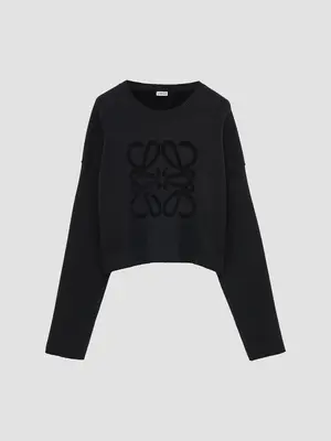 Loewe Anagram Wool-blend Sweater - Black