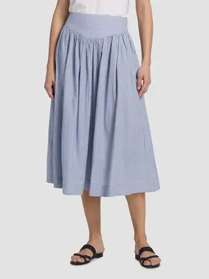 Ciao Lucia Zoe Striped Midi-skirt