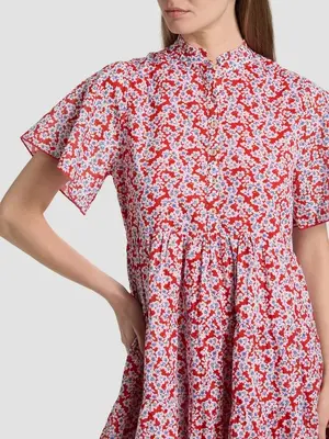 RO'S GARDEN Vibeka Floral Cotton Minidress