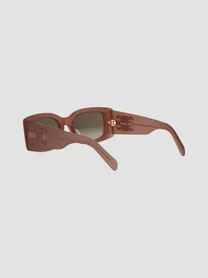 Celine Maxi Triomphe 53mm Rectangular Sunglasses