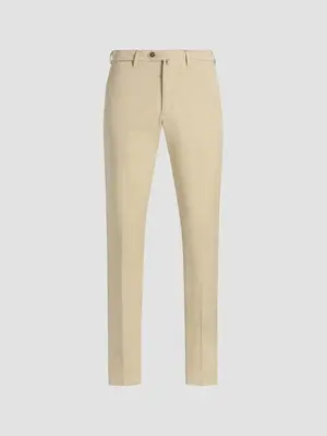 SARTORIO NAPOLI Flat-front Trousers - Beige