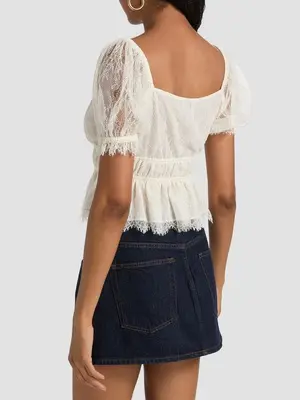 Cami Nyc Henrietta Lace Crop Top