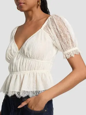 Cami Nyc Henrietta Lace Crop Top