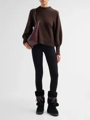 JIMMY CHOO Cobi Shearling & Suede Boots