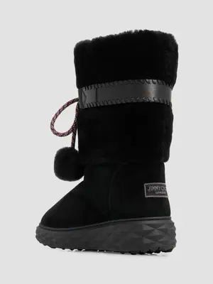 JIMMY CHOO Cobi Shearling & Suede Boots
