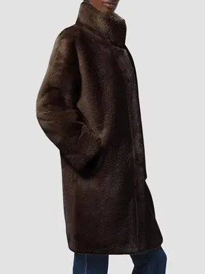 Apparis Blair Faux Fur Stand Collar Coat