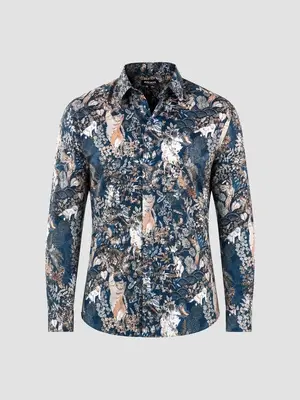 MACEOO Fibonacci Woven Shirt - Multicolor
