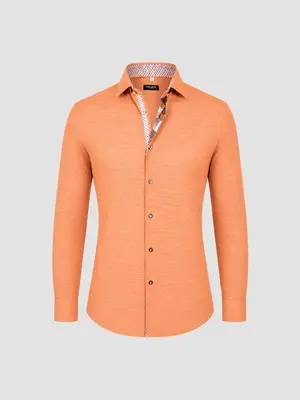 MACEOO Fibonacci Woven Shirt - Orange