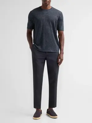 SAKS FIFTH AVENUE Collection Drawstring Linen-blend Pants - Black