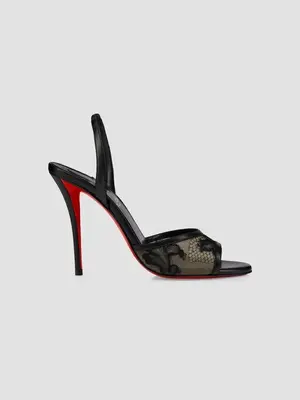 CHRISTIAN LOUBOUTIN Miss Z Lace And Mesh Sling Sandals