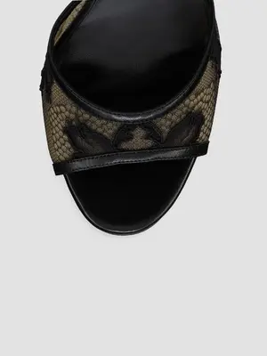 CHRISTIAN LOUBOUTIN Miss Z Lace And Mesh Sling Sandals