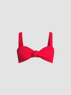 Beach Riot Sophia Rib-knit Bikini Top - Red