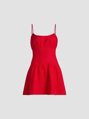 Cami Nyc Kairi Linen A-line Minidress