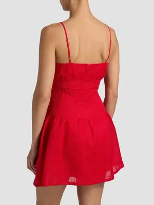Cami Nyc Kairi Linen A-line Minidress