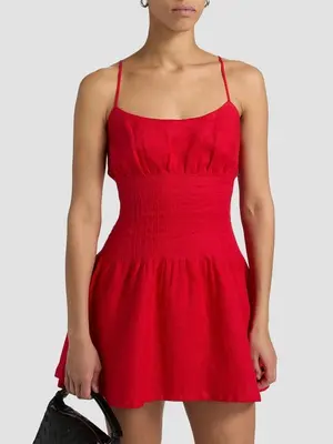 Cami Nyc Kairi Linen A-line Minidress