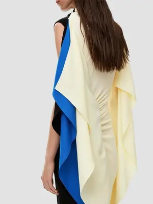 Loewe Colorblock Cascade Midi-dress
