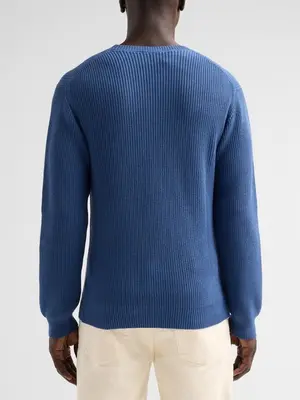 SAKS FIFTH AVENUE Gart Dyed Double Seed Rib-knit Crewneck Sweater