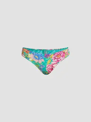 Johnny Was Print Ruched Hipster Bikini Bottom - Sweetspire