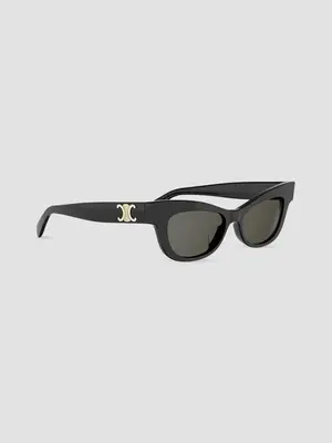 Celine Triomphe 19 53mm Cat-eye Sunglasses - Black