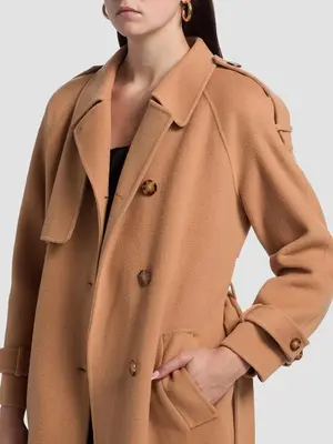 Cami Nyc Yennifer Wool-cashmere Belted Trench Coat