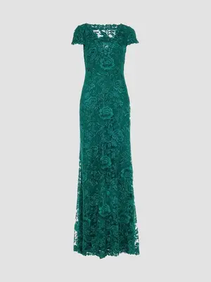 Tadashi Shoji Lace Column Gown