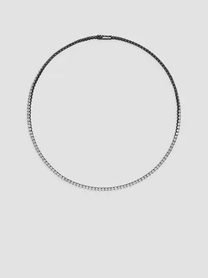 David Yurman Tennis Necklace In Black Titanium