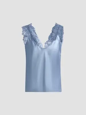 Cami Nyc Ola Lace Trim Satin Camisole