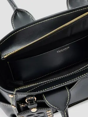 GANNI Posy Small Croc-embossed Shoulder Bag