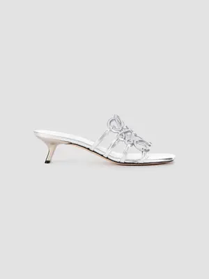 Loewe X Paula's Ibiza Petal Anagram 45mm Leather Sandals