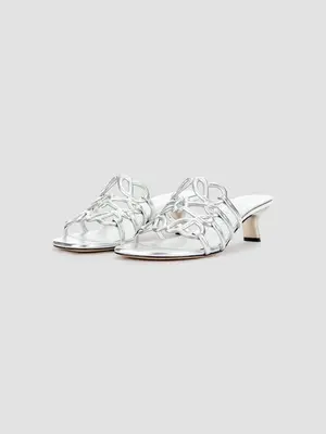 Loewe X Paula's Ibiza Petal Anagram 45mm Leather Sandals