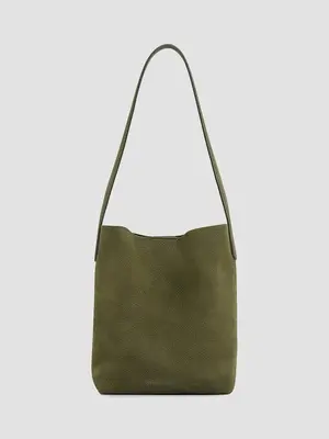 MANSUR GAVRIEL Small Everyday Cabas Suede Shoulder Strap - Algae
