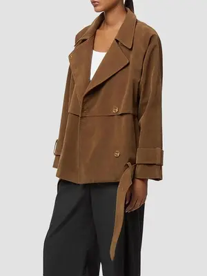 Apparis Gaia Faux Suede Short Trench Coat