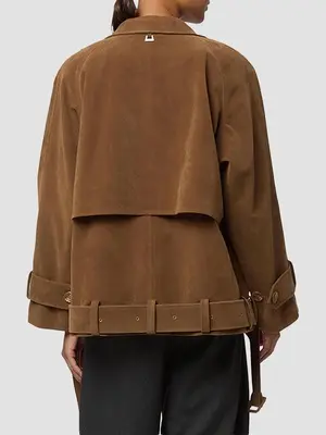 Apparis Gaia Faux Suede Short Trench Coat