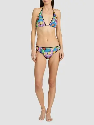 Johnny Was X Ashley Percival Zephra Halter Bikini Top