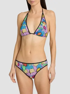 Johnny Was X Ashley Percival Zephra Halter Bikini Top