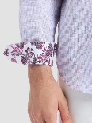 Robert Graham Edison Textured Cotton Shirt