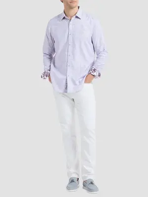 Robert Graham Edison Textured Cotton Shirt